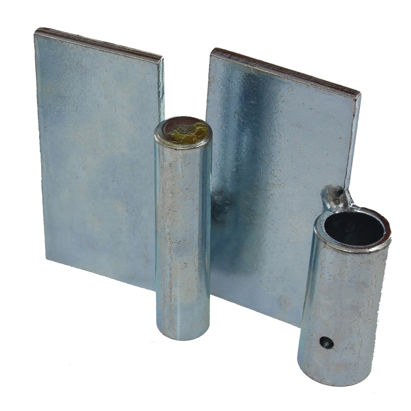 Ball hinge zinc plated left hand weld on NS 100mm x 86mm